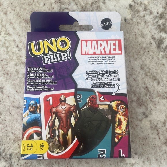 Marvel | Games | Nwt Disney Marvel Uno Flip Card Game | Poshmark